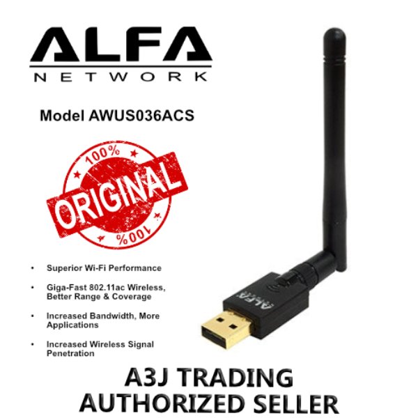 ALFA Wireless AWUS036ACS WiFi Dual-Band 2.4GHz or 5GHz Chipset ...